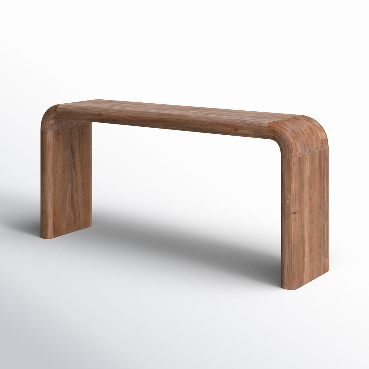 Birch Lane™ Alaina 65" Wide Mindi Wood Console Table, Medium Brown | Wayfair